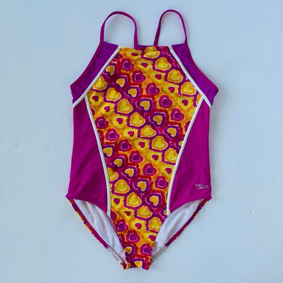 Speedo | Swim | Speedo Tie Dye Heart One Piece Racer Back Swimsuit Guc ...